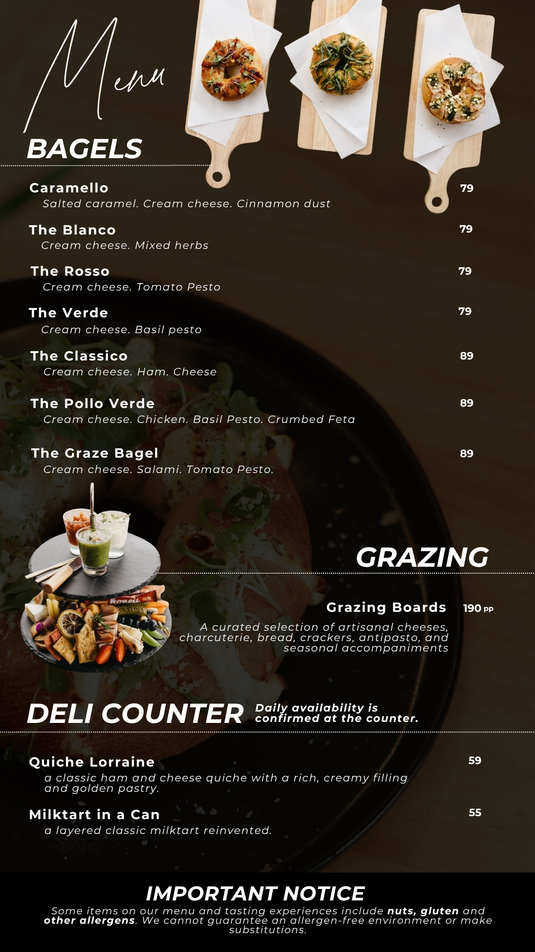 Menu - Graze Café